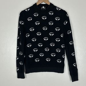Kenzo | Sweaters | Kenzo Paris Womens Xs All Over Eye Logo Knit ...
